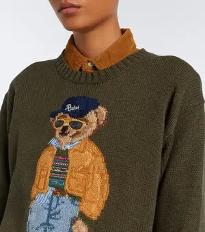 Polo Ralph Lauren Polo Bear Cotton Sweater - Green