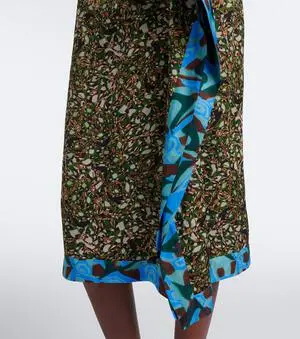 Dries Van Noten Printed Halterneck Midi Dress - Multicoloured