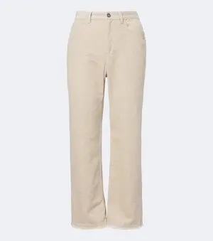 MARANT ETOILE Ruthie Corduroy Straight Pants - Beige
