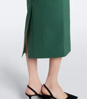 Carolina Herrera Off-shoulder Cocktail Dress In Racing - Green