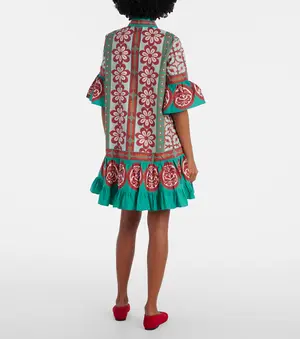 La DoubleJ Choux Printed Cotton Poplin Shirt Dress - Multicoloured
