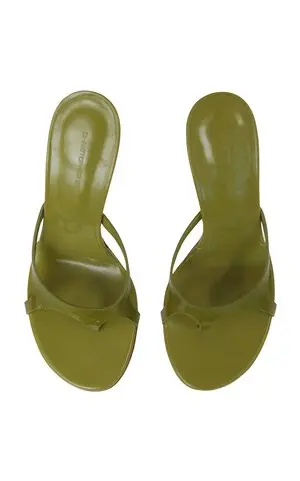 Christopher Esber Alocasia Patent Heel - Green