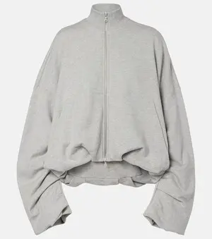 Dries Van Noten Cotton Jersey Sweatshirt - Grey