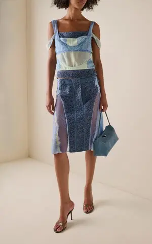 Christopher Esber Cleo Utility Silk Midi Skirt