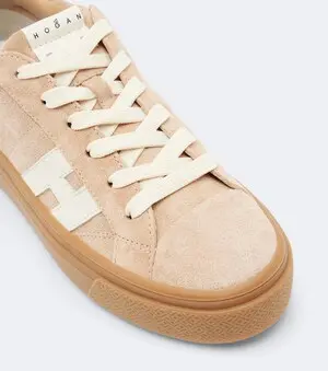 Hogan Crosswind Suede Platform Sneakers