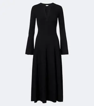 Simkhai Genna Ribbed-knit Midi Dress - Black