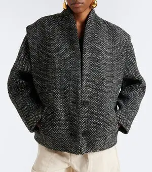 MARANT ETOILE Tweed Jacket - Black