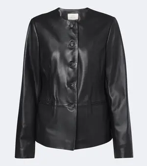 Loulou De Saison Adea Leather Jacket - Black
