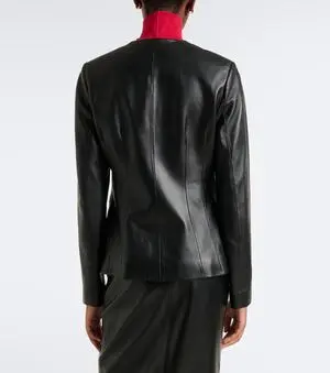 Loulou De Saison Adea Leather Jacket - Black