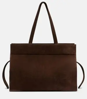 Khaite Crosby Suede Tote Bag - Brown