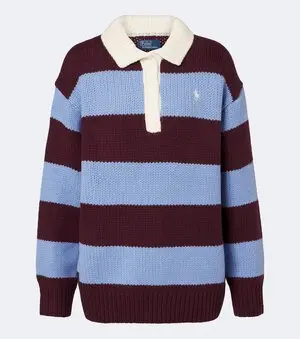 Polo Ralph Lauren Striped Wool-blend Polo Sweater - Multicoloured