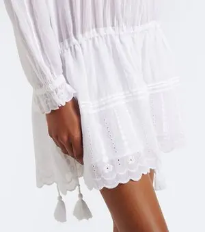 MARANT ETOILE Lenora Embroidered Cotton Voile Minidress