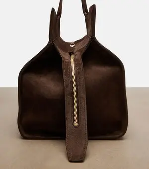 Khaite Crosby Suede Tote Bag - Brown
