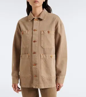 SLVRLAKE Worker Denim Jacket - Brown
