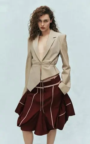 Christopher Esber Ren Bias Wool Blazer