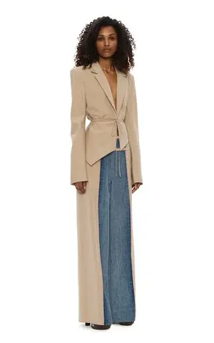 Christopher Esber Ren Bias Wool Blazer