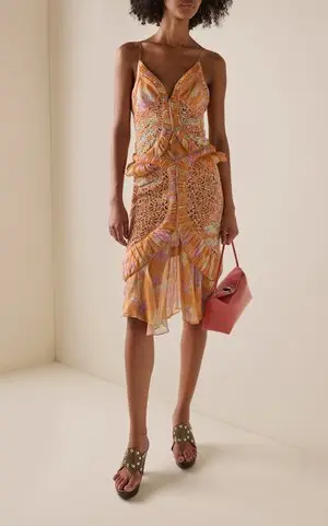 Christopher Esber Siower Linen-silk Blend Gown