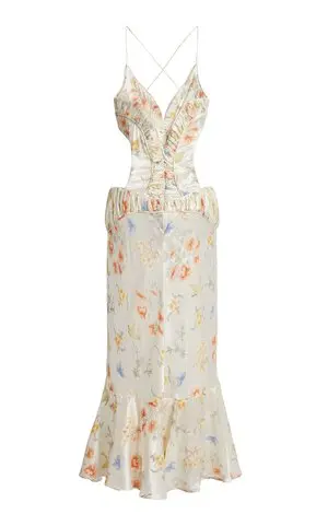 Christopher Esber Heirloom Brocade Silk Maxi Dress