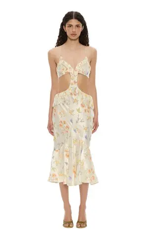 Christopher Esber Heirloom Brocade Silk Maxi Dress