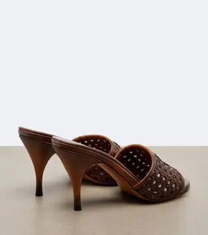 Miu Miu Woven Leather Mules