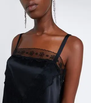 Simone Rocha Lace-trimmed Minidress