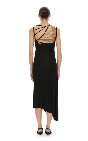 Christopher Esber Venise Lasercut Leather Dress