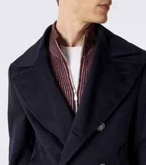 Brunello Cucinelli Virgin Wool Peacoat