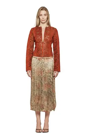 Christopher Esber Venise Lasercut Leather Jacket