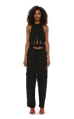Christopher Esber Maelis Cropped Halter Top