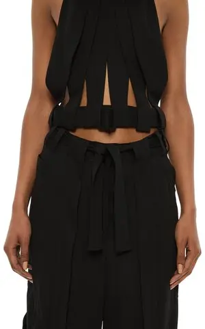 Christopher Esber Maelis Cropped Halter Top