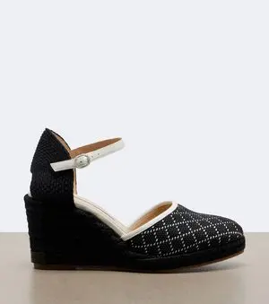 Manolo Blahnik Espadrahi Raffia-effect Wedge Espadrilles