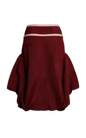 Christopher Esber Atlas Morphed Wool Midi Skirt