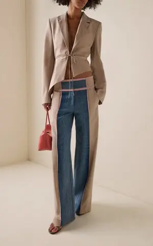 Christopher Esber Margot Spliced Straight Leg Jeans