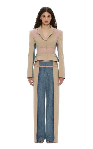 Christopher Esber Margot Spliced Straight Leg Jeans
