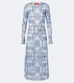 La DoubleJ Slinky Swing Printed Midi Dress