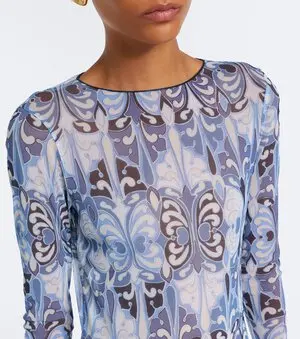 La DoubleJ Slinky Swing Printed Midi Dress