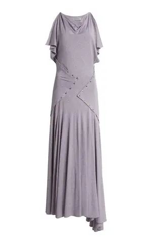 Christopher Esber Tai Rivet Jersey Maxi Dress - Grey