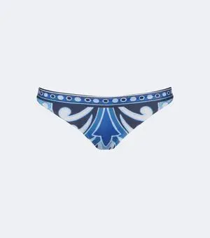 La DoubleJ Printed Bikini Bottoms - Blue
