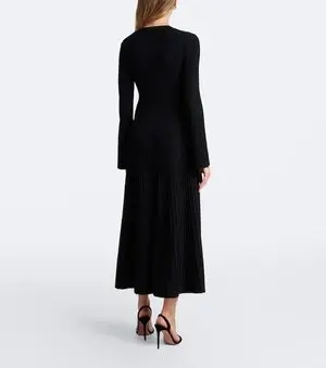 Simkhai Genna Ribbed-knit Midi Dress
