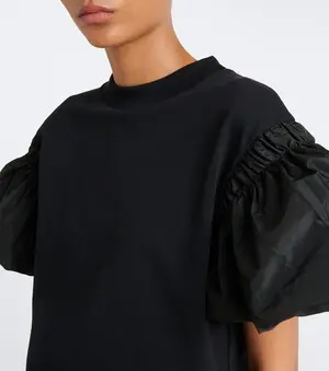 PATOU Puff-sleeve Cotton Jersey T-shirt