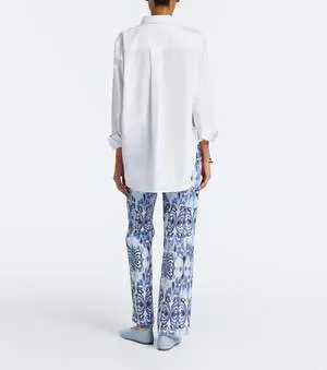 La DoubleJ 24/7 Printed Straight Leg Cotton Pants