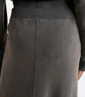 MARANT ETOILE Solkia Cotton Jersey Midi Skirt - Grey