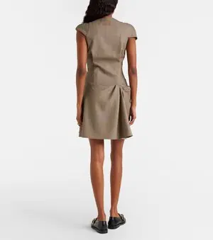 Alexander McQueen Draped Gathered Minidress
