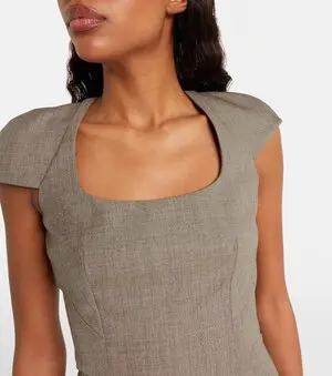 Alexander McQueen Draped Gathered Minidress