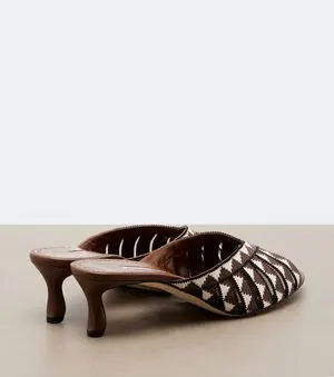 Manolo Blahnik Trofesamu Knitted Mules