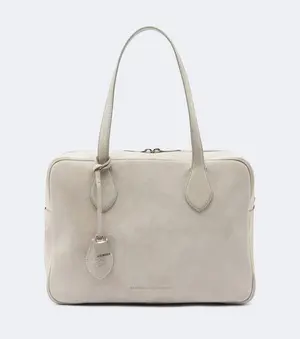 Brunello Cucinelli Suede Shoulder Bag - Grey