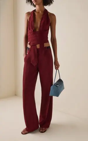 Christopher Esber Atlas Bias Straight Leg Trousers