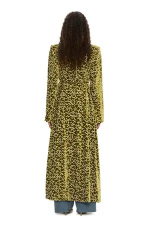 Christopher Esber Embroidered Silk Velvet Robe Coat