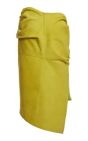 Christopher Esber Marea Suede Midi Skirt