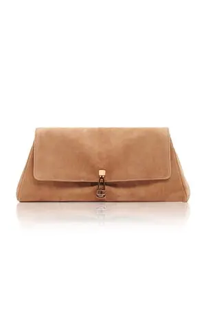 Gabriela Hearst Midas Clutch - Tan